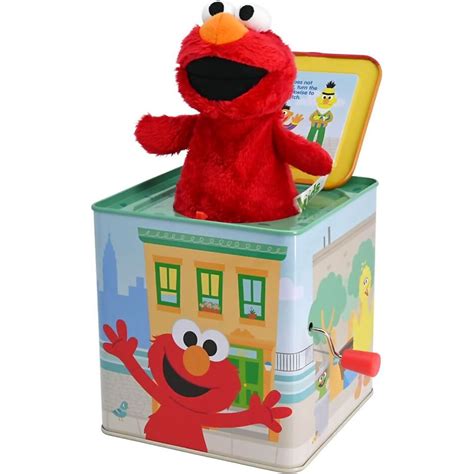 Sesame Street Elmo Jack In The Box Jasnor Tates Toys Australia