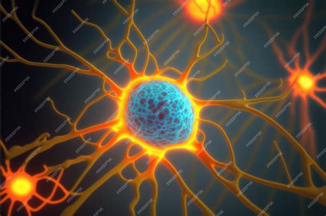 Premium Ai Image Glowing Neuron Cell Structure Revealing The Anatomy