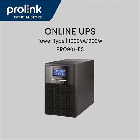 Prolink Pro901es 1000va 900w Pure Sine Wave Online Ups Uninterruptible Power Supply With Avr