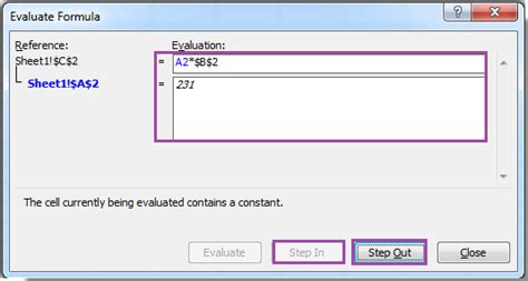 how to show calculation steps in excel