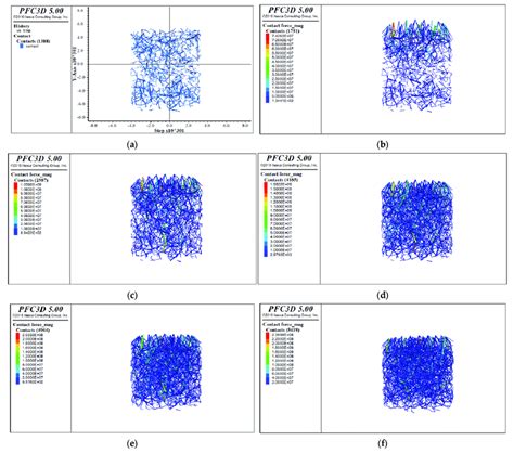 Skeleton Particle Force Chain Visualization Of Compaction Molding A Download Scientific