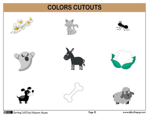 Sorting Colors Activity Free Printable Puzzle Games