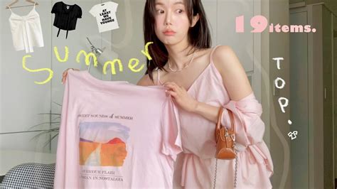 🧺예쁜 여름상의 19가지🍑👚🌸2만원대부터~신상템까지 종류별로🍃ㅣ티셔츠•블라우스•나시ㅣ옷 걱정은 이걸로 끝🧚🏻‍♂️🙌🏻 Youtube