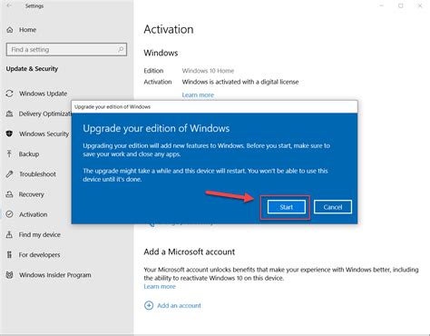 Unable To Upgrade Your Edition Error Message Trying To Upgrade To Win Pro Aspire M