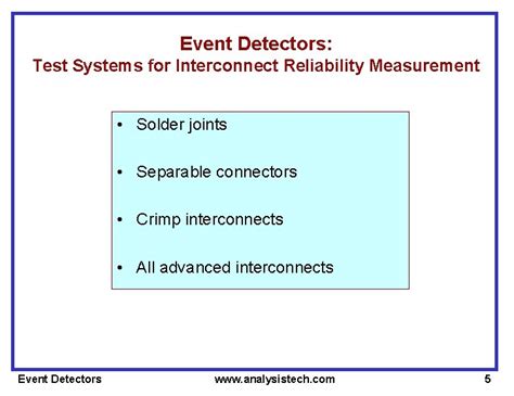 Interconnect Reliability Testing By Dr John W Sofia