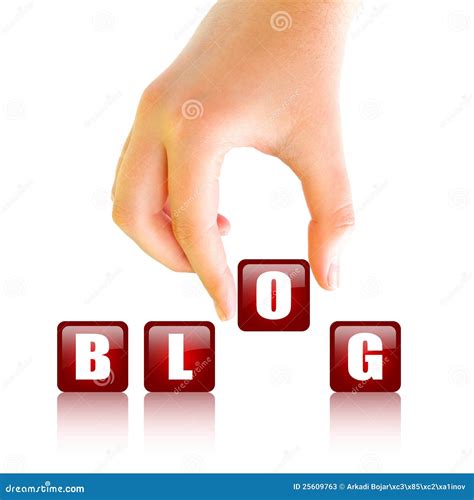 Blog Building Stock Image Image Of Hand Webpage Build 25609763