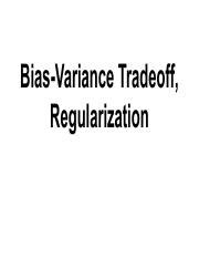 Understanding Bias Variance Tradeoff And Regularization In Model Course Hero