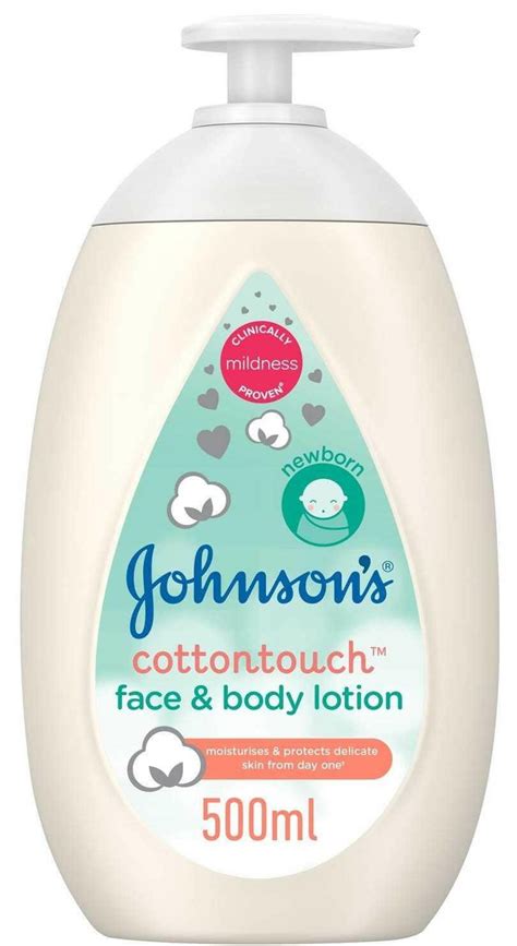 جونسون لوشن للوجه والجسم ملمس القطن 500 مل صيدليةكوم