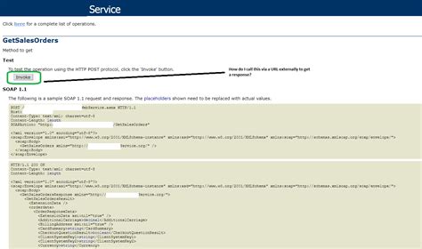 C My Web Service Operation Call Only Opens Test Page In IIS I Am Not Sure How To Call The