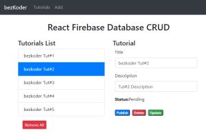 React Firebase Crud With Realtime Database Bezkoder