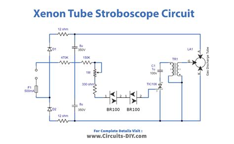 Simple Xenon Tube Stroboscope Circuit