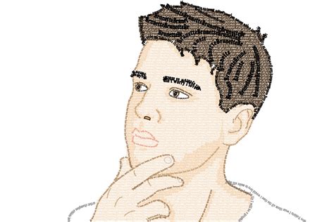 Computer Assignments Text Portrait Examples