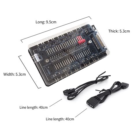 T 10 In 1 Argb Controller Synchronization Argb Pwm Hub For Pc Case