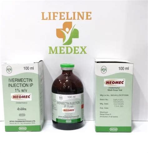 Ivermectin Injection 1 Neomec 100 Ml At ₹ 560 Vial In Nagpur Id 2852430958362
