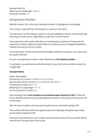 Pythagorean Numerology Slybu Com