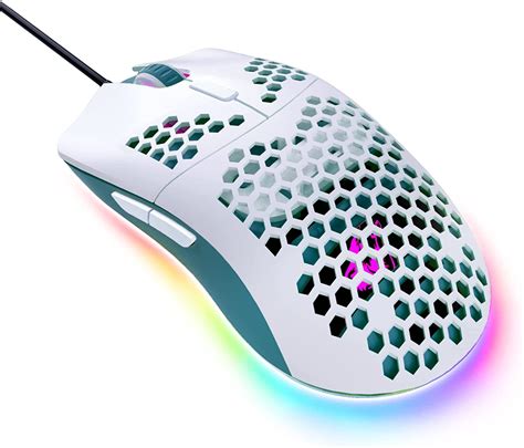 Wired Lightweight Gaming Mouse, 69g Ultralight Honeycomb Shell, RGB ...