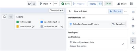 Pipeline Builder • Data Expectations • Configure Unit Tests • Palantir
