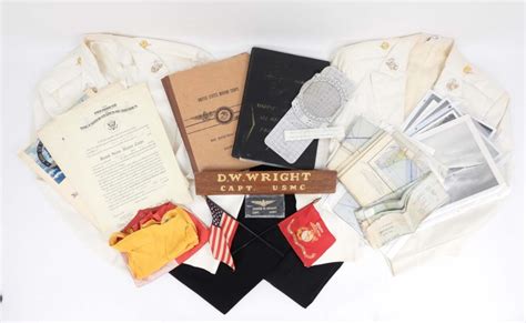 At Auction Usmc Uniforms And Ephemera Of Lt Col Dennis Wright