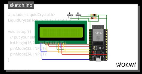 Scroll Lcd Wokwi ESP STM Arduino Simulator
