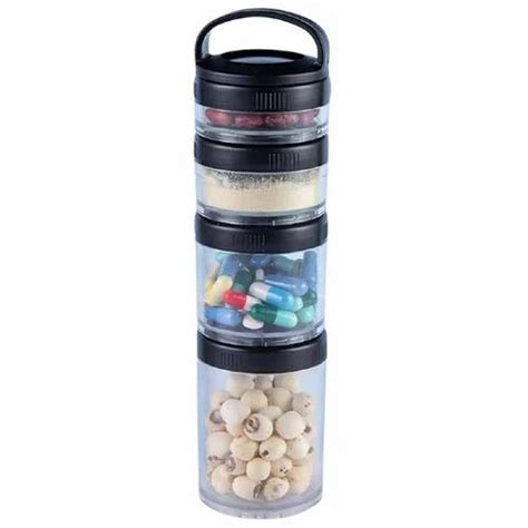 Portable Stackable Snack Container 4 Layer Snack Container Nut Box Snack Storage Jars At ₹ 175