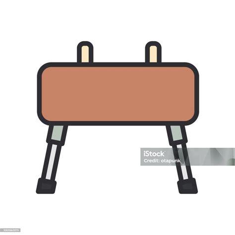 선 벡터 색상 아이콘 체조 보관 말입니다 스포츠 장비 성공 상징입니다 체육 대회 활동입니다 챔피언 스포츠 점프입니다 레트로