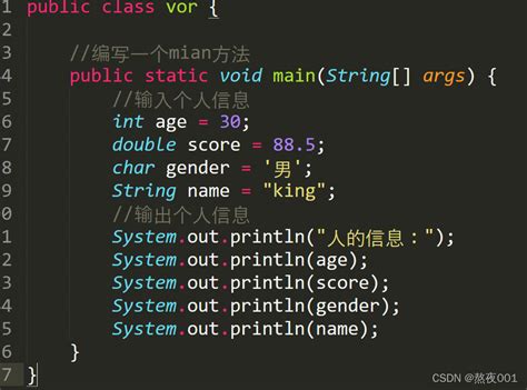 Java编程：注释与变量详解 Csdn博客