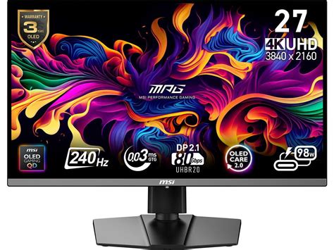 MSI Hz QD OLED UHD Gaming Monitor X K MPG URX