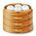 Иконка Baozi китайская еда размер 128x128 Id29417