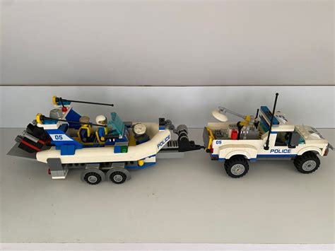 LEGO Police Speedboat And Trailer Hobbies Toys Toys Games On Carousell