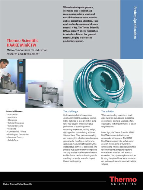Thermo Scientific Haake Minictw Rheology Solutions