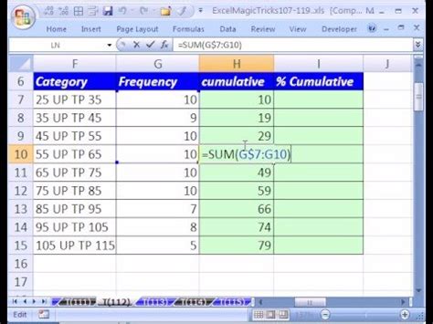 Excel Magic Trick Add Cumulatively YouTube