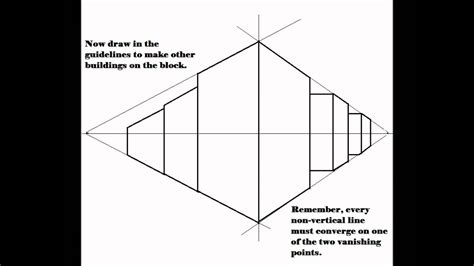 How To Draw A City Block In Two Point Perspective Step By Step YouTube