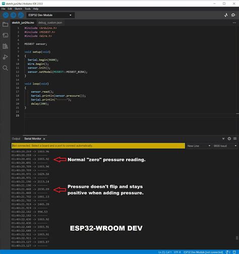 Are Librarys Compatible Across Different Esp32 Chips Using Arduino Ide Ms5837 Pressure Sensor