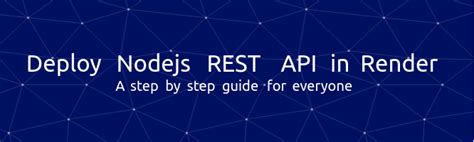 deploy node js rest api in medium
