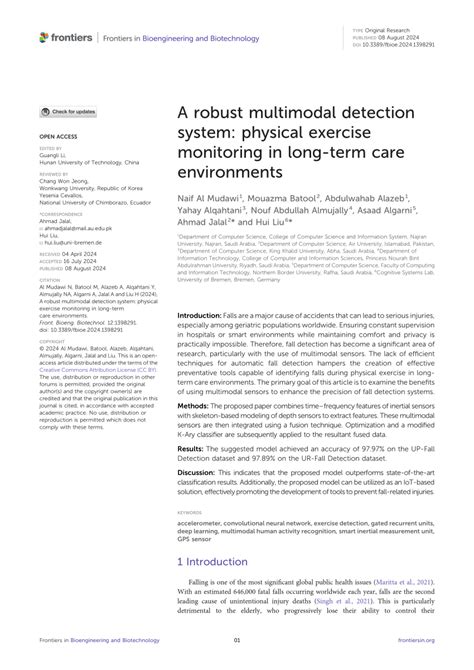 Pdf A Robust Multimodal Detection System Physical Exercise