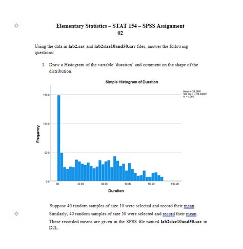 Solved Using The Data In Lab2 Sav And Lab2sizel0and50 Sav Chegg Com