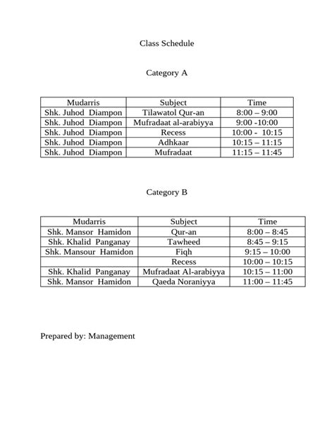 Summer Class Pdf