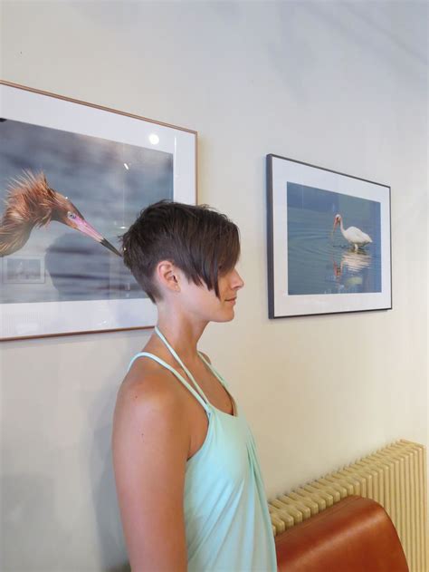 Killer Pixie Cut With Long Side Swept Bangs Funky Hairstyles Short Hair Styles Pixie Pixie