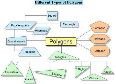 Types Of Polygons Chart Types Of Polygons Chart