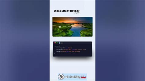 unveiling glass navbar hack coding webdesign python webcode