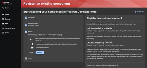 Create A Red Hat Developer Hub Template Install And Configure Red Hat Developer Hub And