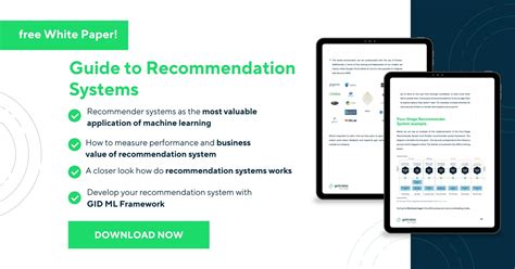 Guide To Recommendation Systems Implementation Of Machine Learning In Business