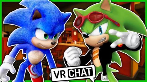 Movie Sonic Meets Scourge The Hedgehog In VR CHAT!! - YouTube