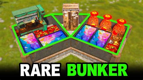 NEW RARE DOUBLE BUNKER Rust Base Design YouTube