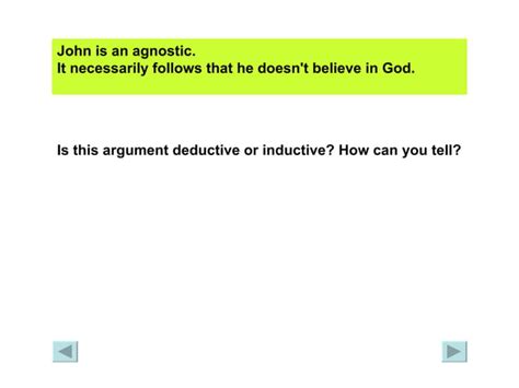 Tutorial Deductive And Inductive Arguments Ppt