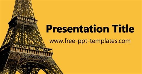 Eiffel Tower Ppt Template