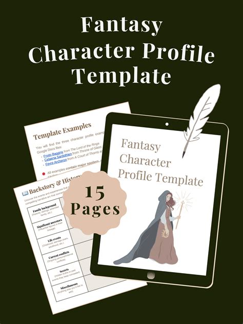 Fantasy Character Profile Template — Quillandsteel
