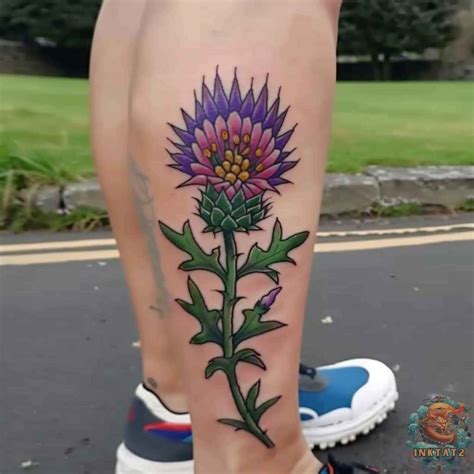 Tribal Thistle Tattoo