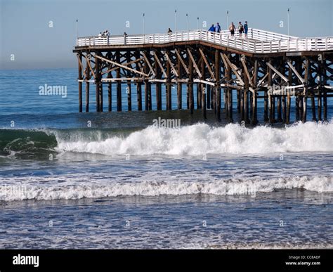 Crystal Pier In The Pacific Beach Area Of San Diego California Stock
