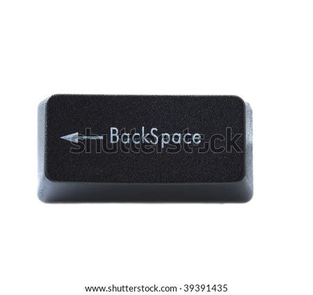 The Backspace Key From A Black Computer Keyboard Stock Photo Shutterstock